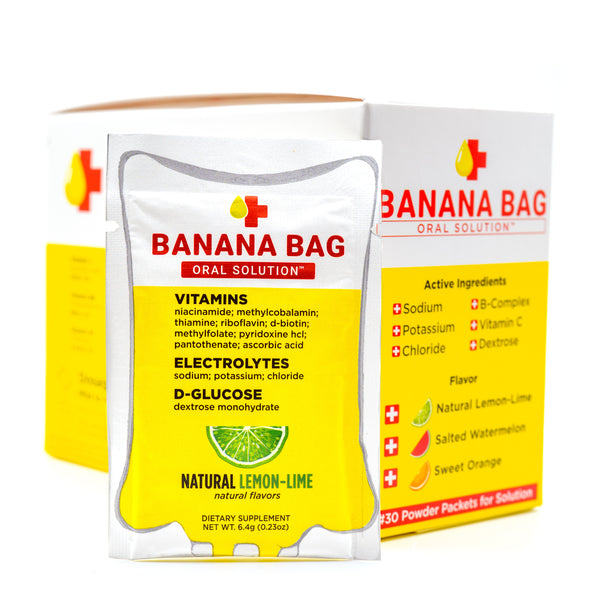 Natural Lemon-Lime - Banana Bag Rx-Grade Vitamin & Electrolyte Powder