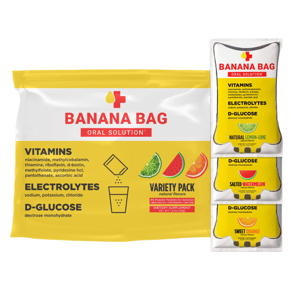 Variety Pack - Banana Bag Rx-Grade Vitamin & Electrolyte Powder